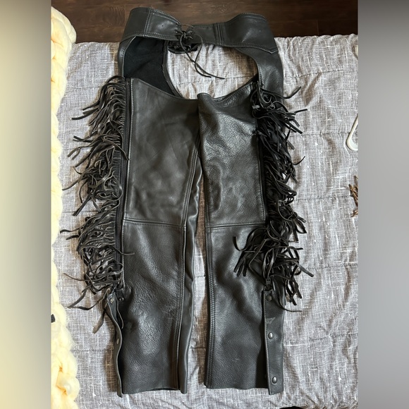 arts cow parts | Pants & Jumpsuits | Arts Black Riding Chaps With ...